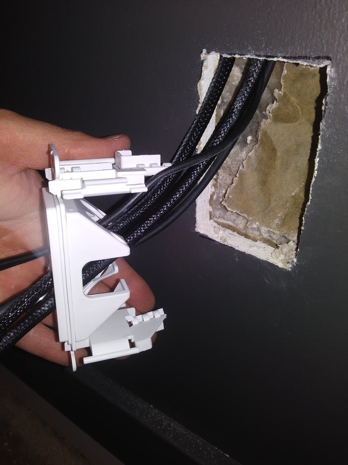 Hiding Wires For Wall Mounted TV - DIY Couple Blog