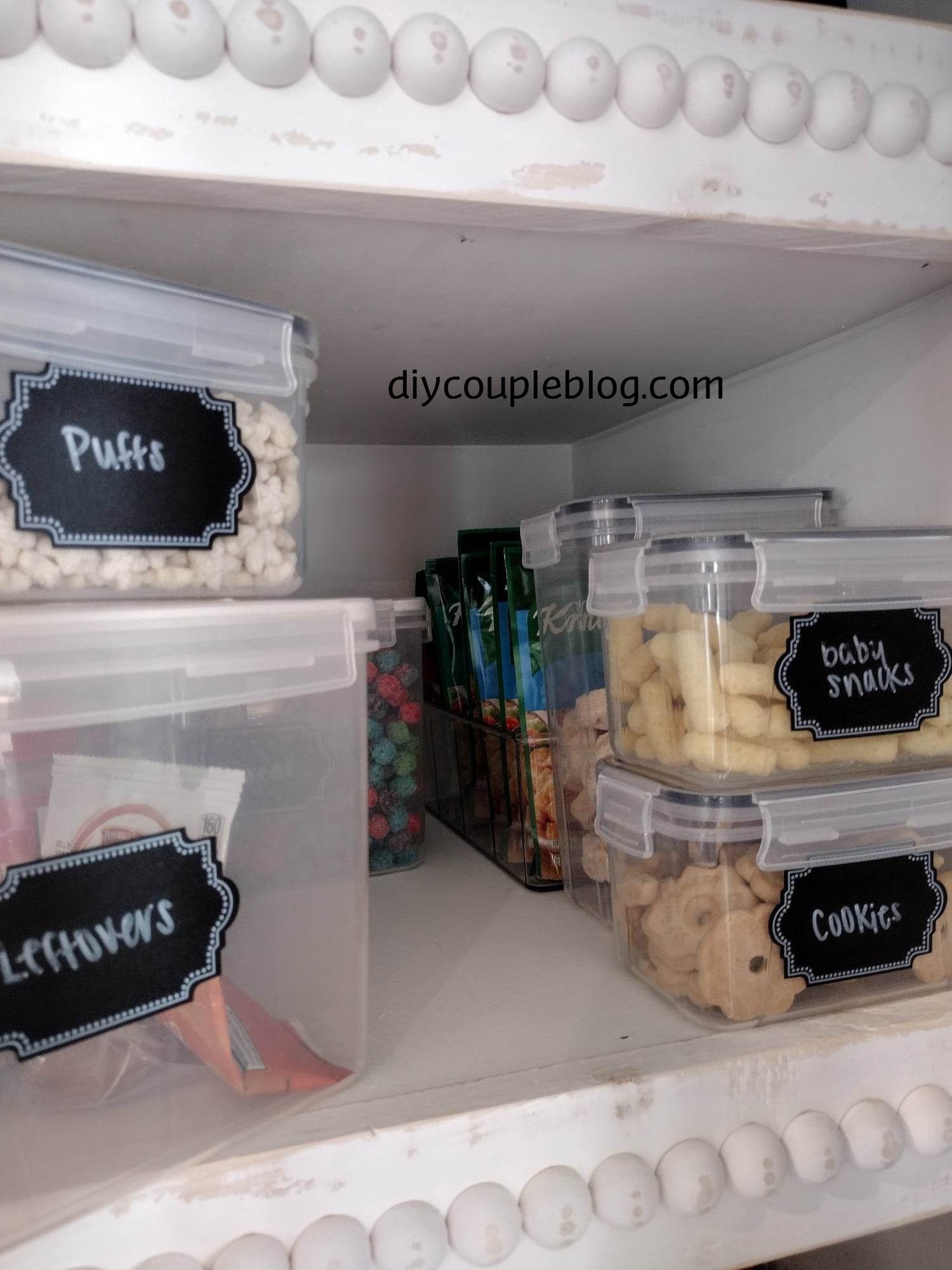 How To Organize A Small Pantry - DIY Couple Blog