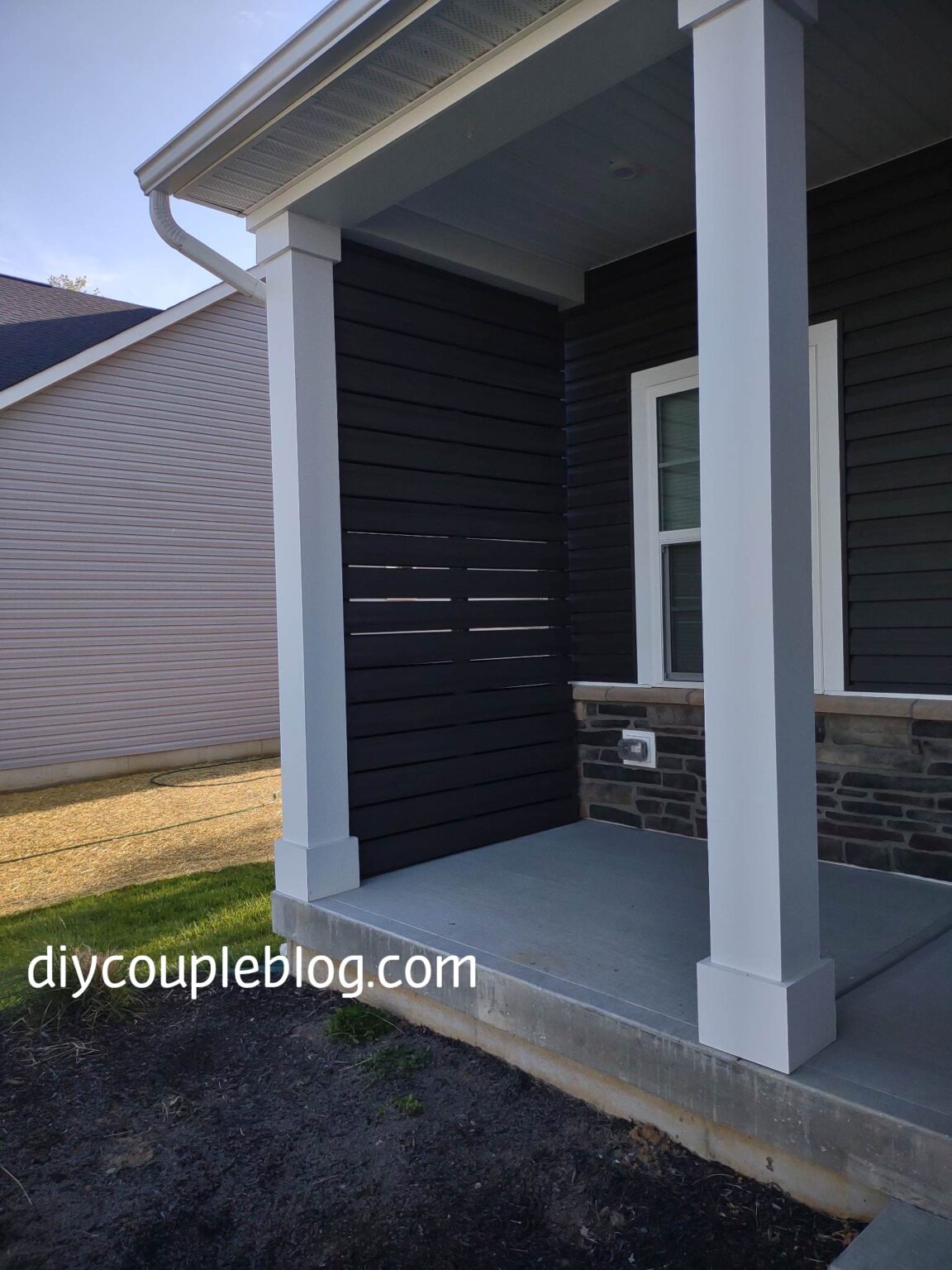 Build Your Own Privacy Wall - DIY Couple Blog