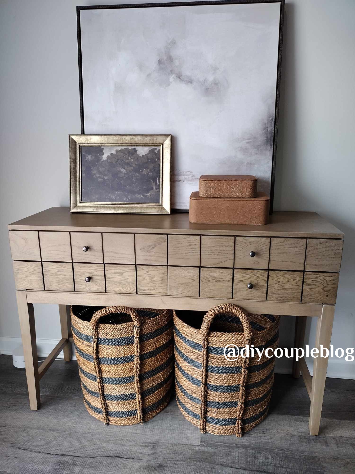 How To Decorate A Console Table in 6 Simple Tips - DIY Couple Blog