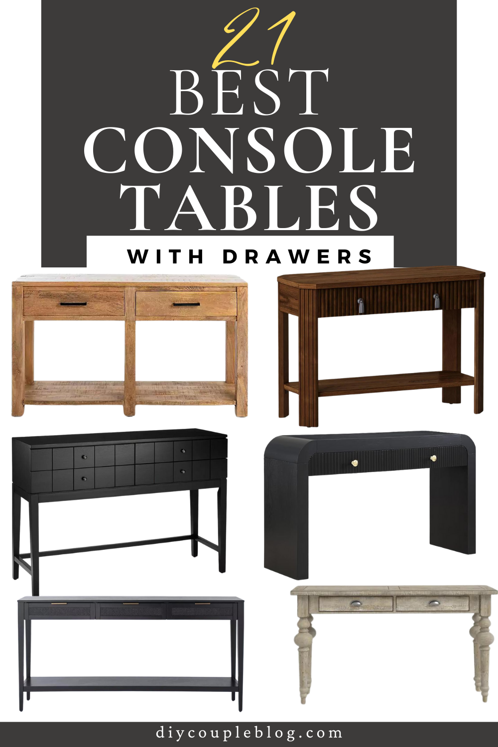 21 Best Console Tables With Drawers 2026 - DIY Couple Blog