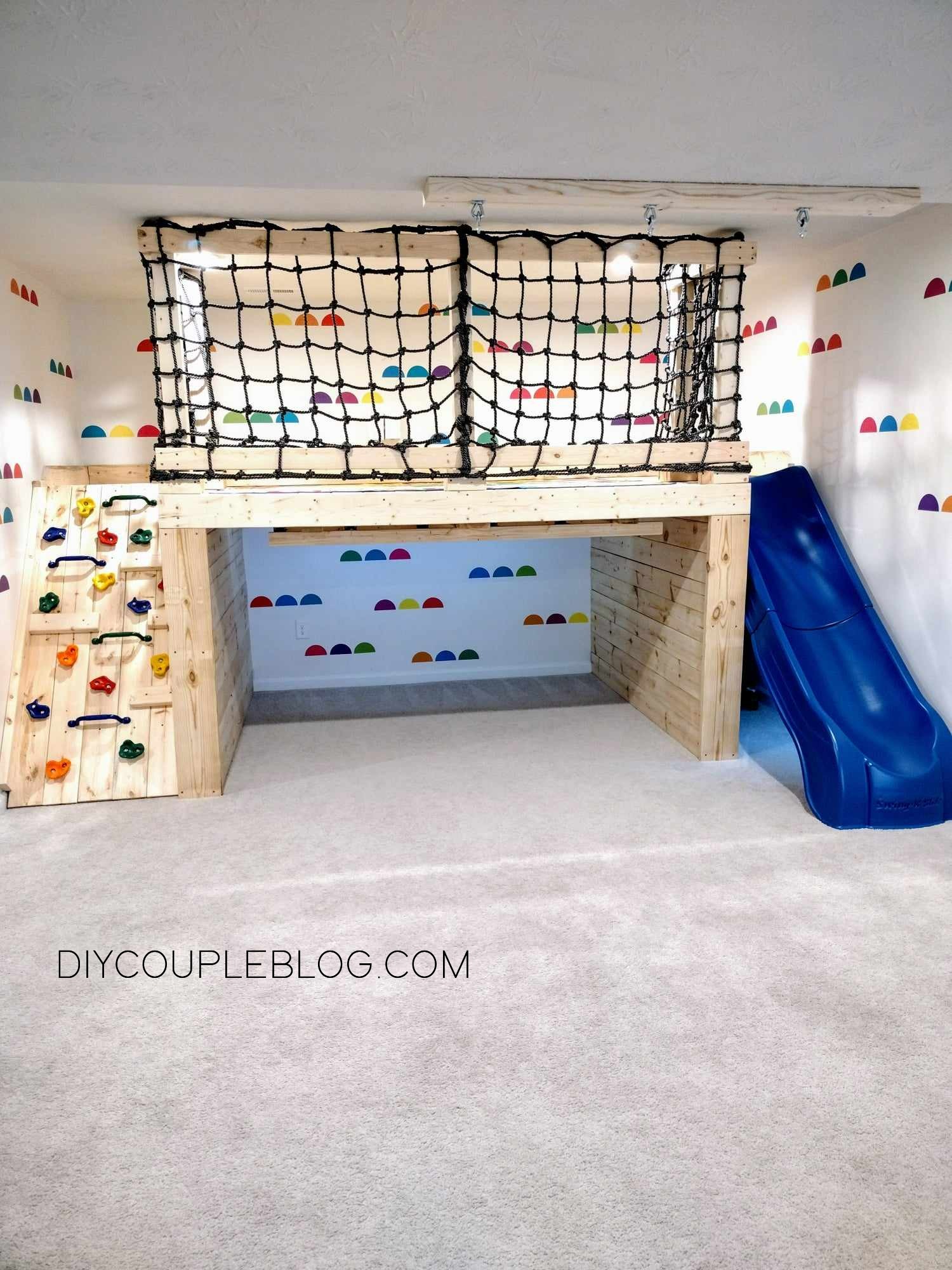 DIY Safety Net Railing For Kids Playground - DIY Couple Blog
