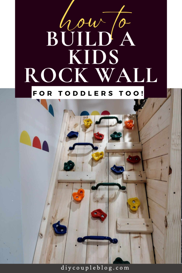 Build A Kids Rock Climbing Wall - DIY Couple Blog