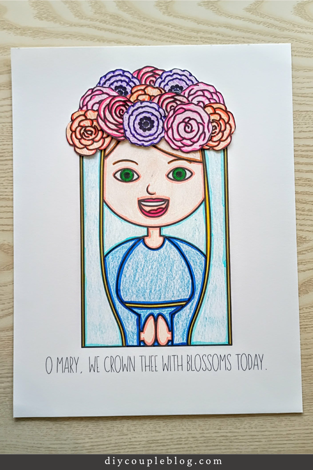 May Crowning Craft - DIY Couple Blog