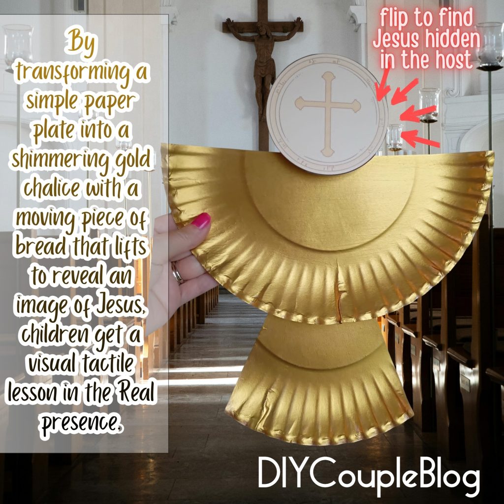 Peek-A-Boo Jesus In the Eucharist Craft - DIY Couple Blog