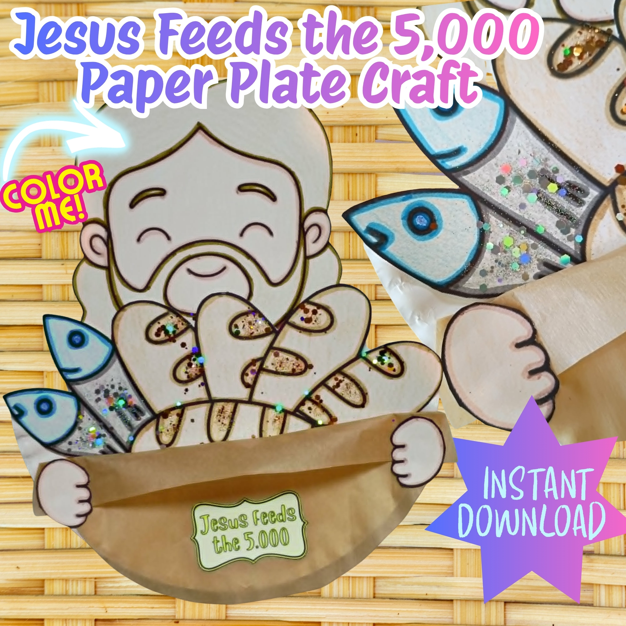 Loaves and Fishes Craft: Easy Paper Plate Bible Activity